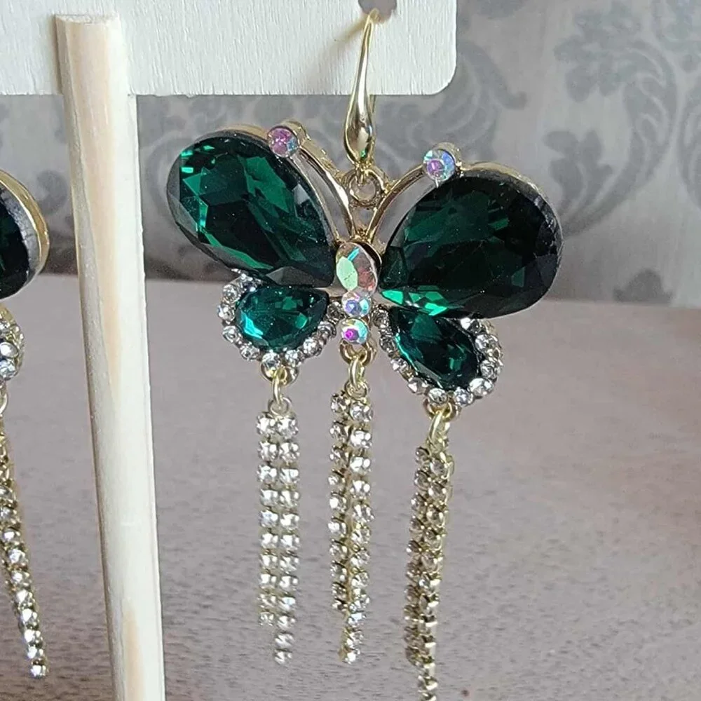 Jewelry | Butterfly Austrian Crystal Earrings | Poshmark